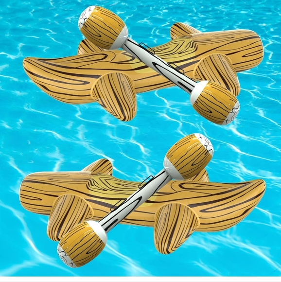 unbranded | Toys | 4pcs Inflatable Pool Battle Log Rafts Games For Kids ...